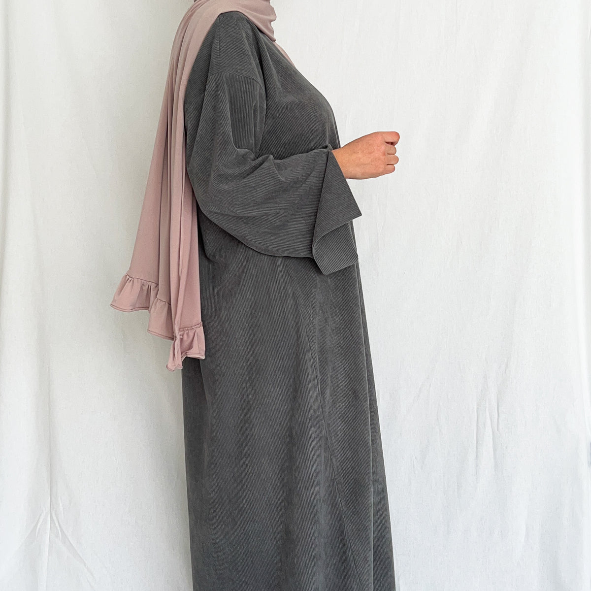 Abaya Aliyaah gris – MARIYA MODESTY